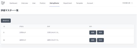 Coderabbit お試ししたくて面談管理ツールを作ってみる（その26：評価登録）