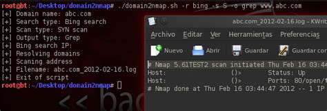 Debian And Comunicacion Bash Script Automatizando El Escaneo De Dominios