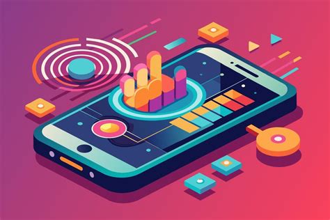 Premium Vector Phone With A Haptic Feedback Screen That Provides Realistic Touch Sensations