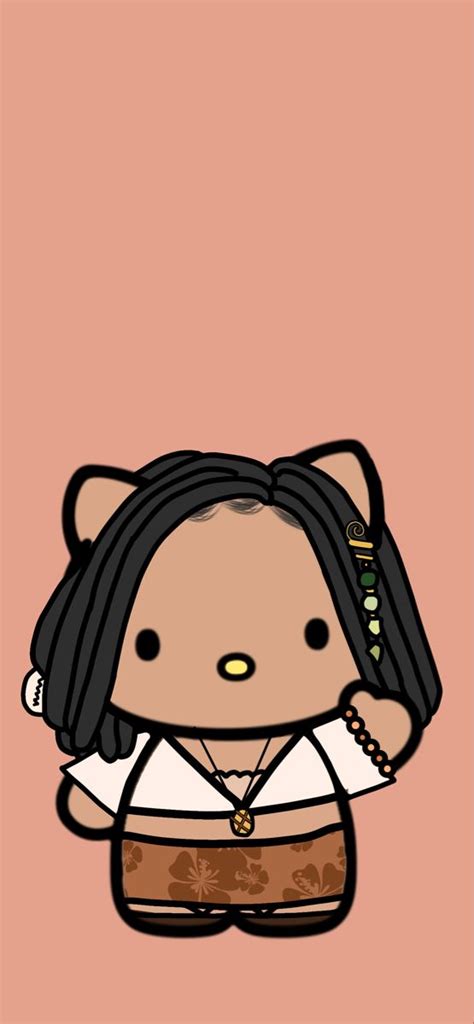 Light Skin Hello Kitty With Locs Earthy Hello Kitty Backgrounds