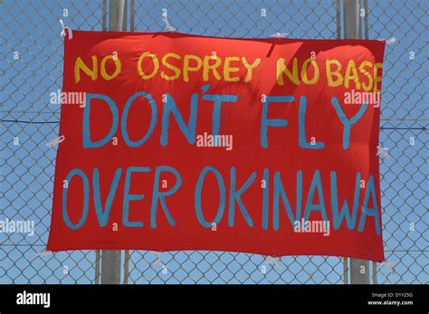 Henoko Okinawa Japan Protest Against The American Military