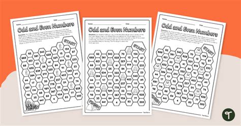 Odd And Even Number Games Teach Starter