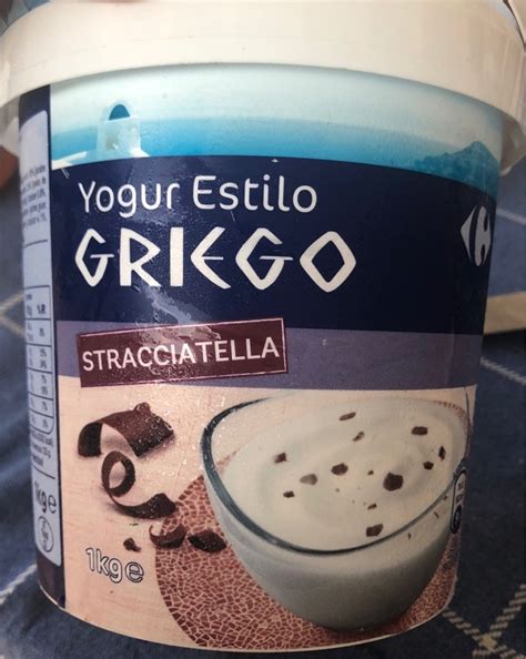 Yogur ESTILO GRIEGO STRACCIATELLA Carrefour 1 Kg