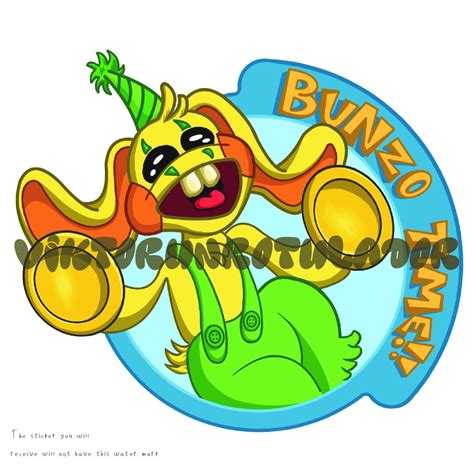 Poppy Playtime Bunzo Bunny X Cm Sticker Etsy Australia