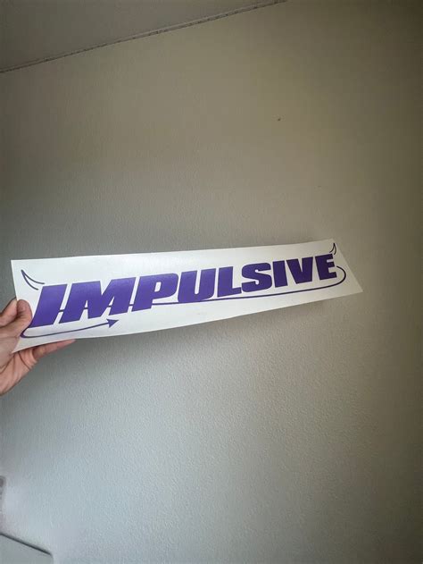 Impulsive Windshield Banner Jdm Sticker Vinyl Decal Car Etsy