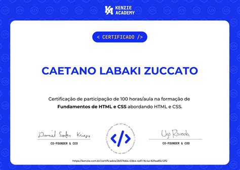Desenvolvimentoweb Html Css Certificação Fullstack Aprendizadocontínuo Kenzieacademy