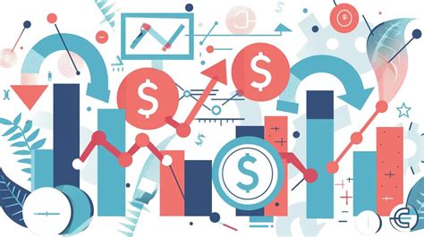 Colorful Financial Data Visualization With Graphs And Dollar Symbols In Modern Design Premium