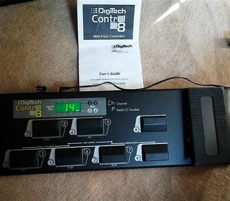 Digitech Control 8 Midi Foot Controller Pedal Reverb