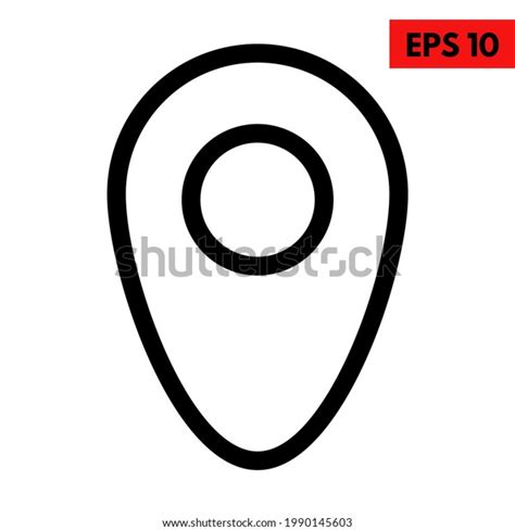 Illustration User Interface Map Mark Icon Stock Vector Royalty Free 1990145603 Shutterstock