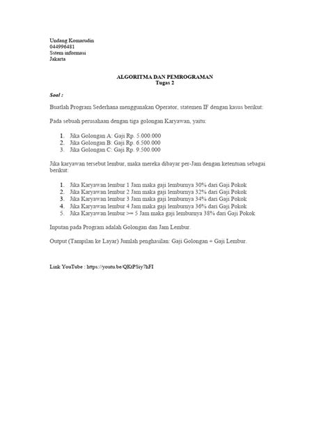 Tugas 2 Algoritma Undang Komarudin Pdf