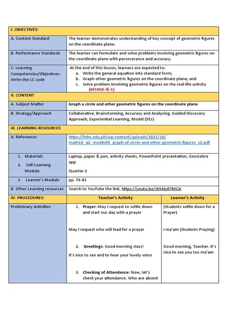 5es Lesson Plan Calculus Bada Pdf
