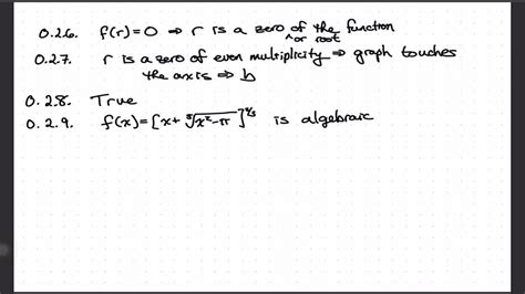 Solvedmultiple Choice If R Is A Zero Of Even Multiplicity Of A