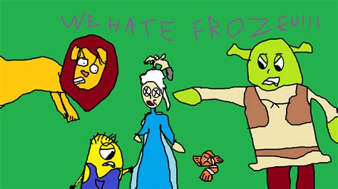 Animated Movie Characters Beat Up Elsa By Thesuperawesomedude On Deviantart