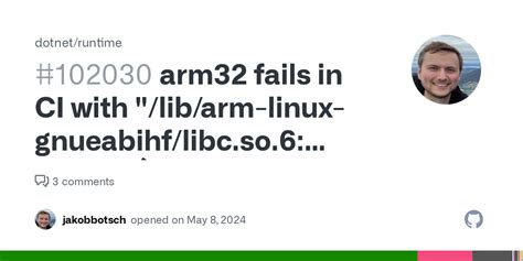 Arm32 Fails In Ci With Libarm Linux Gnueabihflibcso6 Version