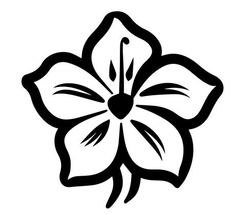 Flora Flower Vector Icon Tattoo 23868321 Vector Art At Vecteezy