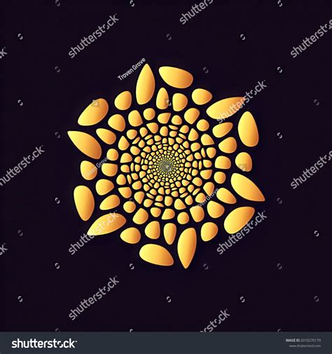 Mathematical Beauty Fibonacci Sequence Golden Ratio Stock Illustration