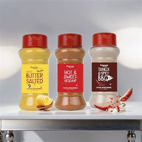 Gourmet Popcorn Classic Butter Salted Hot And Sweet Ketchup Tangy