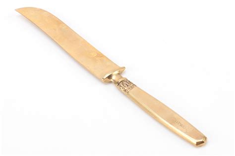 Thailand Brass Flatware Set With Wooden Flatware Storage Chest Ebth