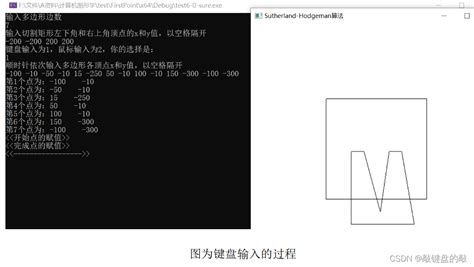 计算机图形学实验六 多边形的sutherland Hodgman裁减算法sutherland Hodgman裁剪算法 Csdn博客