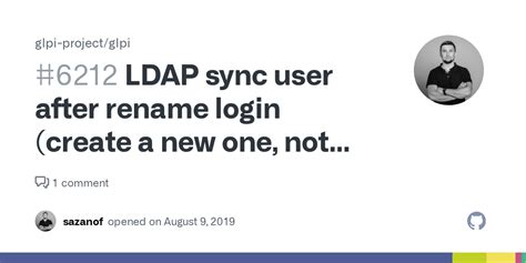 Ldap Sync User After Rename Login Create A New One Not Update