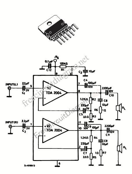 Todays Electronics 20 Watt Car Power Amplifier Using Tda2004