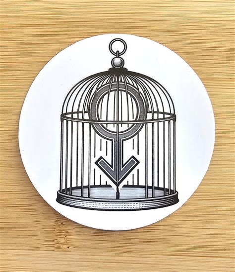 Stk04 Caged Male Chastity Stickers Set Of 3 Chastity Hot Wife