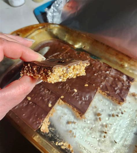 Weight Watchers Chocolate Peanut Butter Oatmeal Bars All Recipes Club