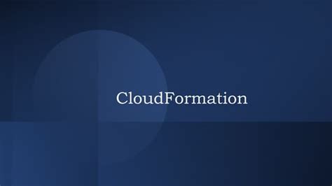 Amazon Web Service Aws Cloud Formation Pptx Cloud Computing