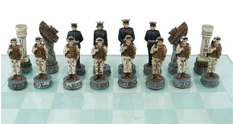 Us Military Chess Set Military Chess Set Chees Set Decorative Etsy