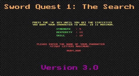 Download Sword Quest 1 The Search My Abandonware