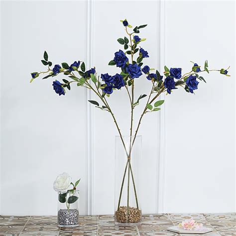 Efavormart Pack Of 2 38 Silk Long Stem Roses Artificial Flowers Rose