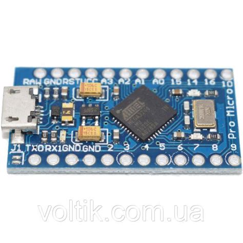 Плата Контроллер Arduino Pro Micro на Atmega32u4 Micro Usb Id