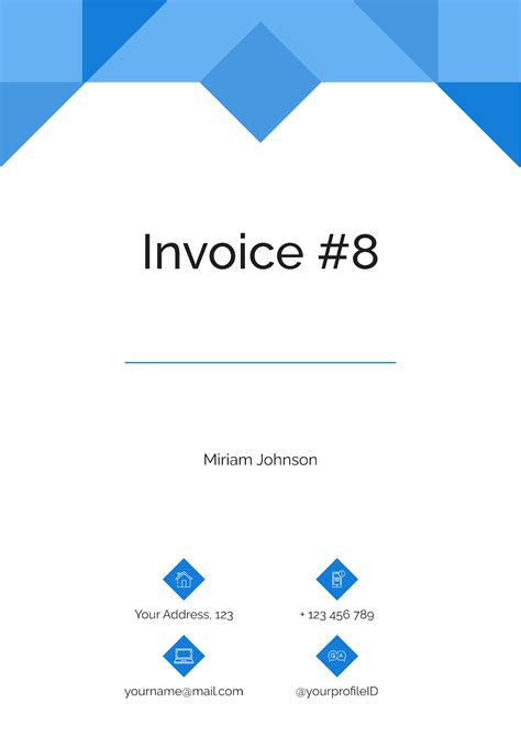 Simple Modern Invoices Google Slides PowerPoint Template