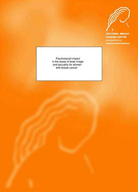 Pdf The Psychosocial Impact In The Areas Of Body Image And Sexuality