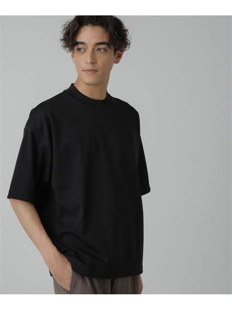 【楽天市場】【sale／50off】シルケットポンチワイドモックネックtシャツ Nano Universe ナノユニバース トップス