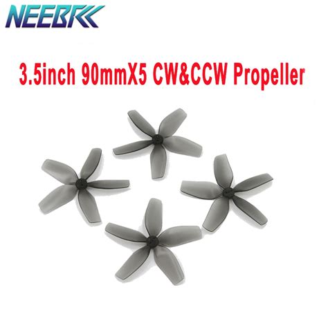 2 คู่ Neebrc Dt90mmx5 Dt90 5 Blade 90 มม 3 5 นิ้ว Fpv ใบพัดสําหรับ Fpv Freestyle 3 5 นิ้ว