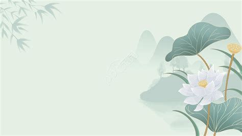 模板图片古风整套大山谷图库