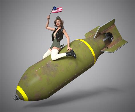 Stl File Bomb Military Pin Up 1 💣・3d Printing Template To Download・cults