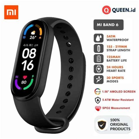 Jual Xiaomi Mi Band 6 / Miband 6 Smart Watch RESMI di Seller Executive ...