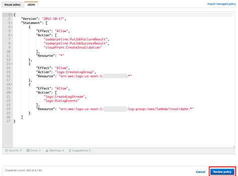 Aws Creating A Cloudfront Invalidation In Codepipeline Using Lambda