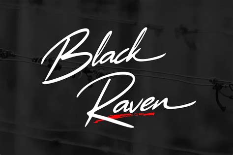 Black Raven Font Dfonts