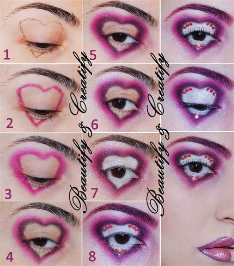 Beautify And Creatify Artistic Heart Makeup Look