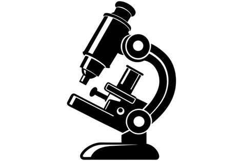 Premium Vector Lab Flask Or Test Tube With Microscope Silhouette