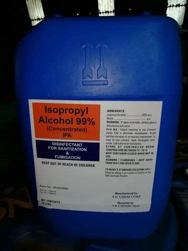 Isopropyl Alcohol Ipa At ₹ 65litre Gobra Kolkata Id 22451319930