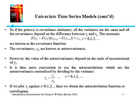 Chapter 5 Univariate Time Series Modelling And Forecasting