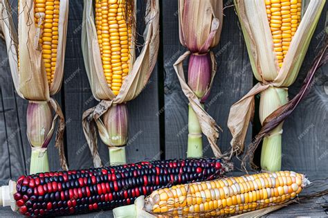 Premium Photo An Educational Display Showing The Lifecycle Of A Corn
