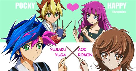 遊戯王vrains Pockyluckyhappy アリアのマンガ 藤木遊作 財前葵 ゆさあお Pixiv