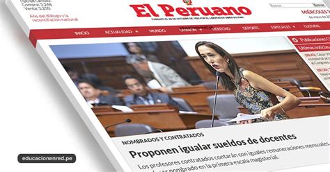 Minedu Propone Igualar Sueldos De Docentes Contratados Y Nombrados