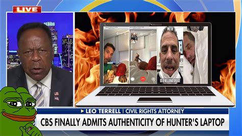 Leo Terrell Roasts Cbs For Finally Admitting Hunter Biden Laptop Is Real