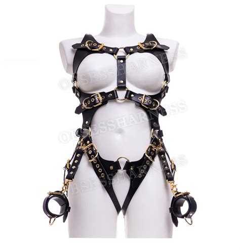 Plus Size Harness Bdsm Full Body Harness Leather Sex Harness Women